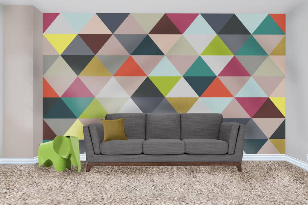 DIY: How to Paint a Triangle Wall - Between Carpools