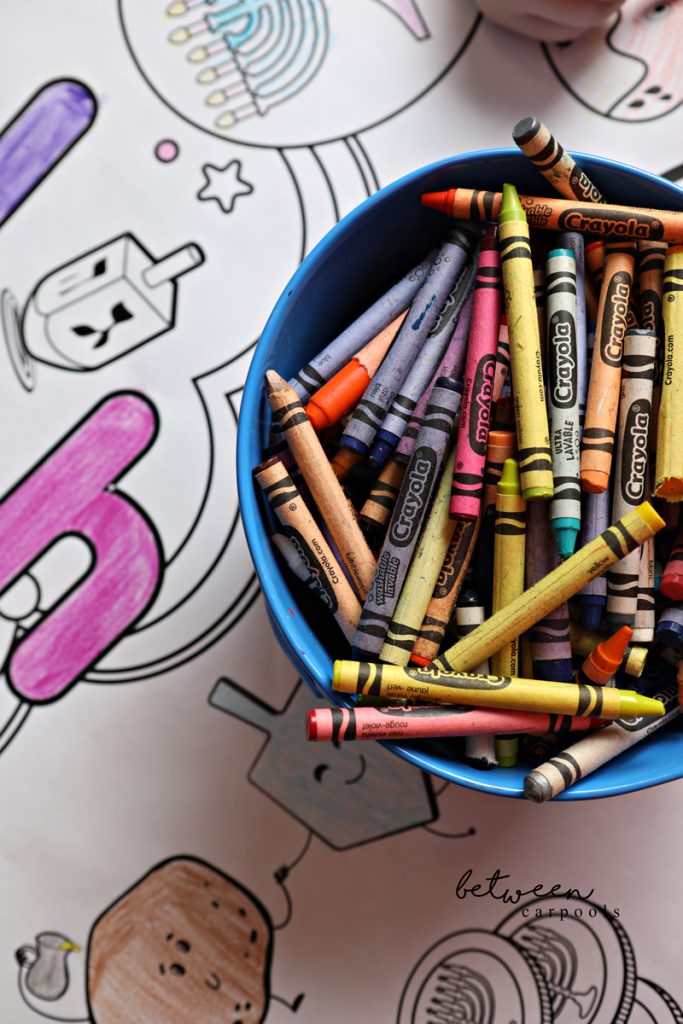 Just Add Crayons! Free Chanukah Coloring Pages - Between Carpools