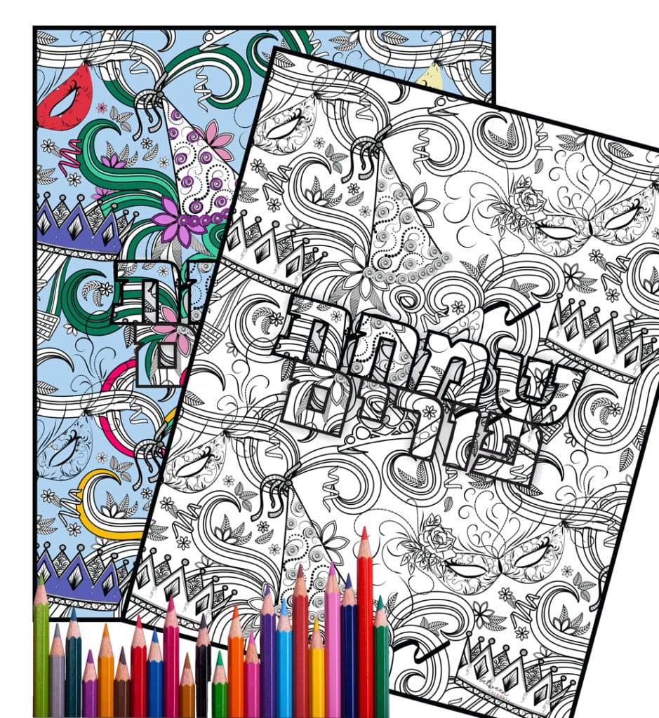 Spread The Joy With These Purim Coloring Pages - Between Carpools