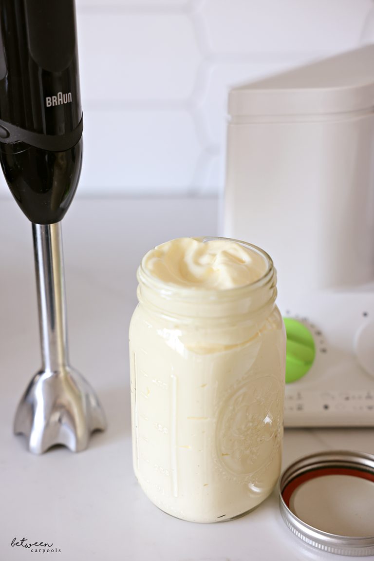 Make Homemade Mayo Without A Food Processor - Between Carpools