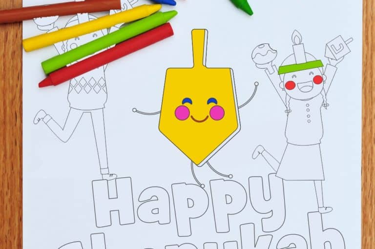 Get Out Crayons For Our Chanukah Coloring Page - Between Carpools