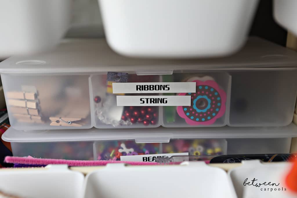 How to Organize the Craft Mess - Between Carpools