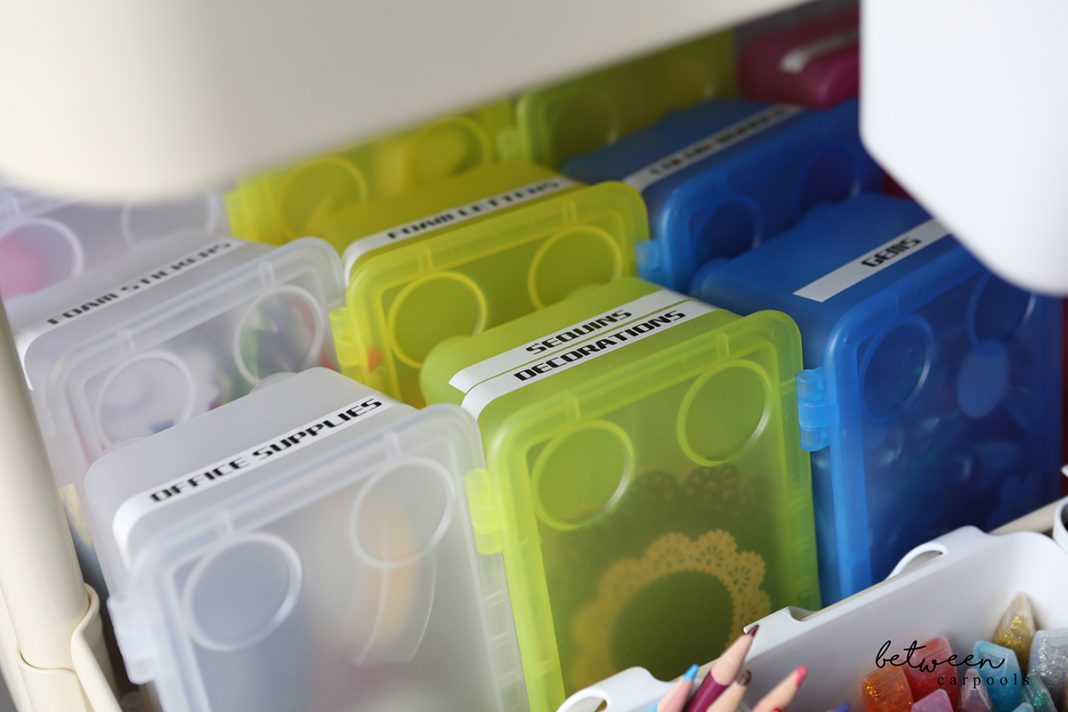 How to Organize the Craft Mess - Between Carpools