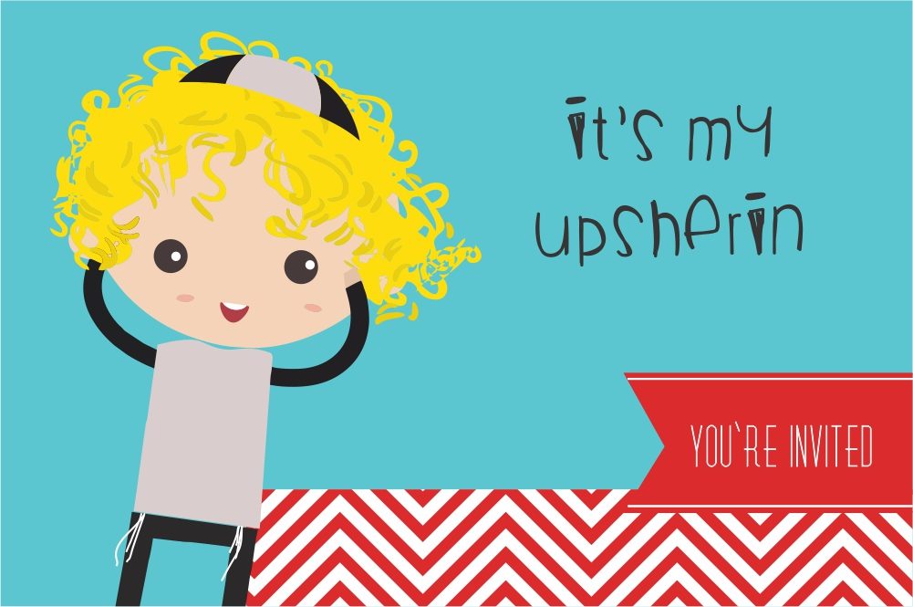 Your Personalized Upsherin Bags, Napkins and Invites - Between Carpools