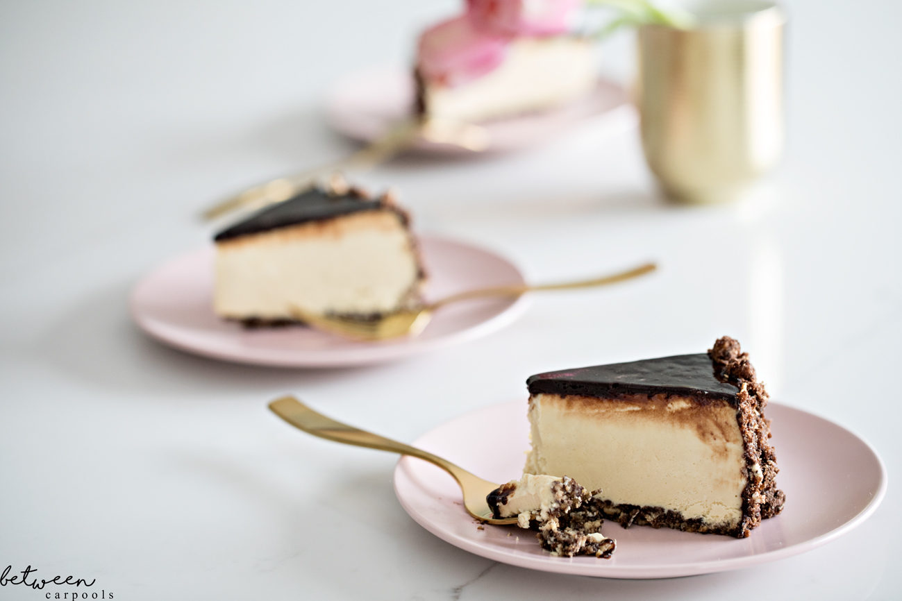Coffee Crunch Cheesecake - Between Carpools