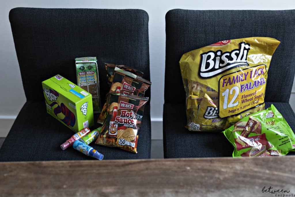 How to Play Snack Memory at Your Party - Between Carpools