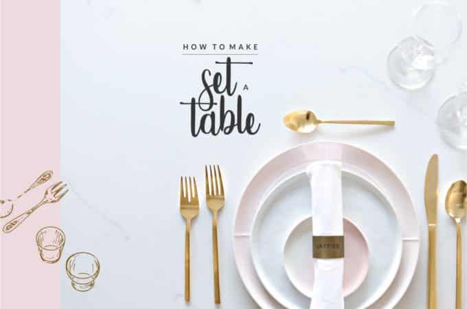 Basics: Here's How To Set A Table - Between Carpools