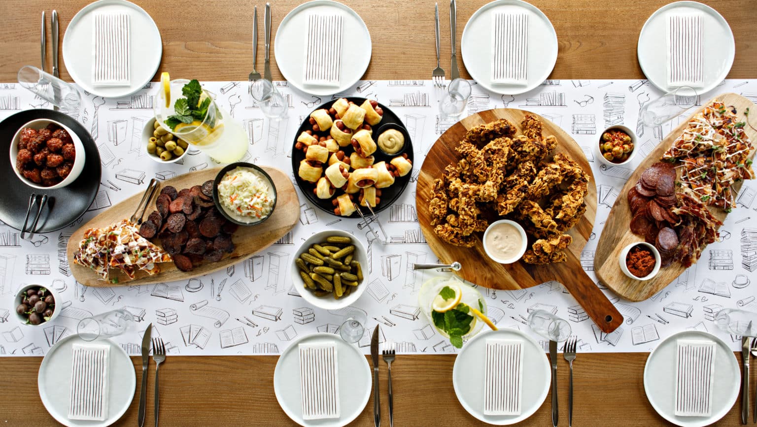 Party or Siyum Table - This Is a Fun Feast - Between Carpools