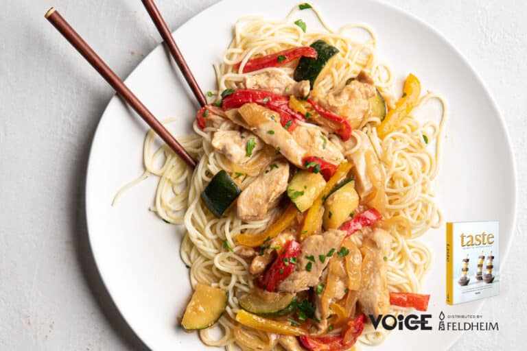 Easy Chicken Veggie Stir-Fry from The Taste Cookbook - Between Carpools