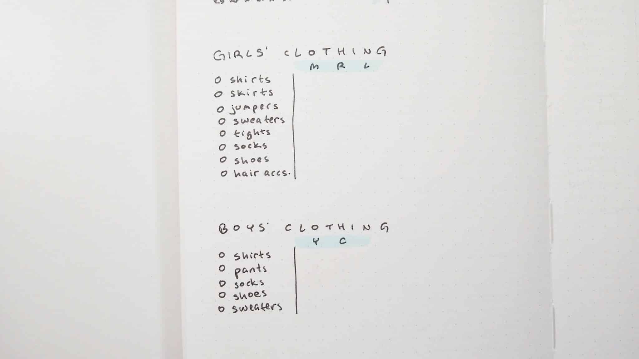 How to Use the Bullet Journal System to Organize Your Shopping Lists ...