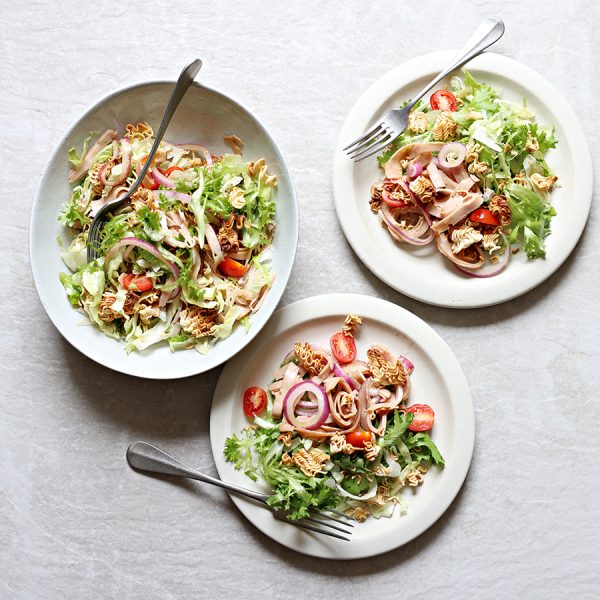 Ramen Crunch Salad with Turkey - Between Carpools
