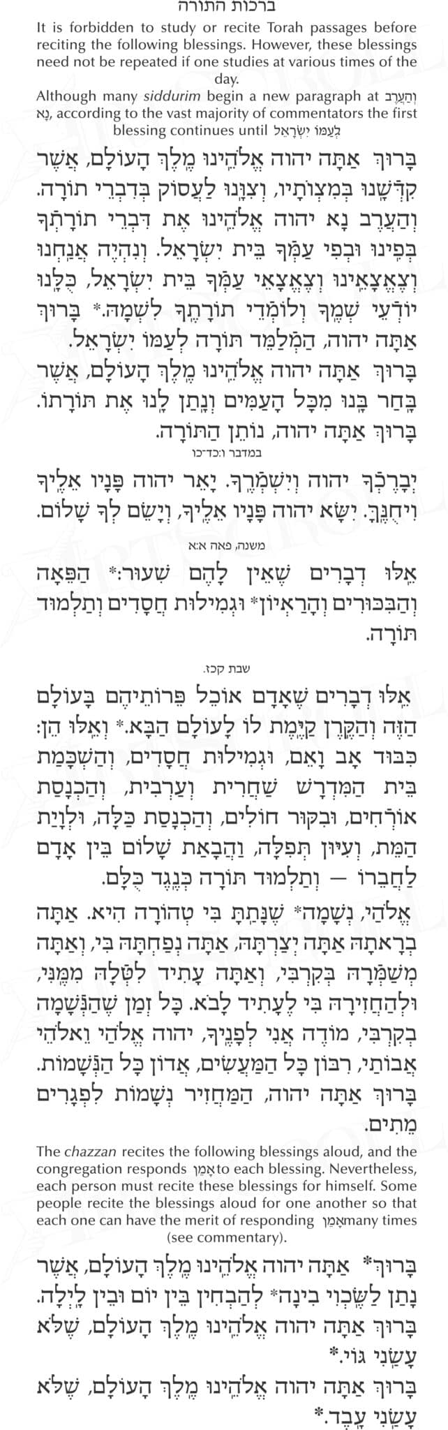 Birchat Hashachar - Between Carpools