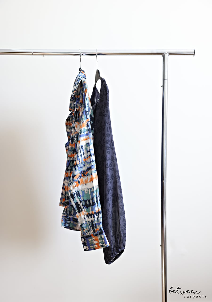 Our Solution For Hanging Long Dresses - Between Carpools