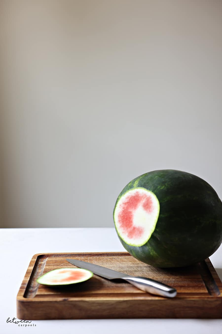 How To Cut A Whole Watermelon Neatly - Between Carpools