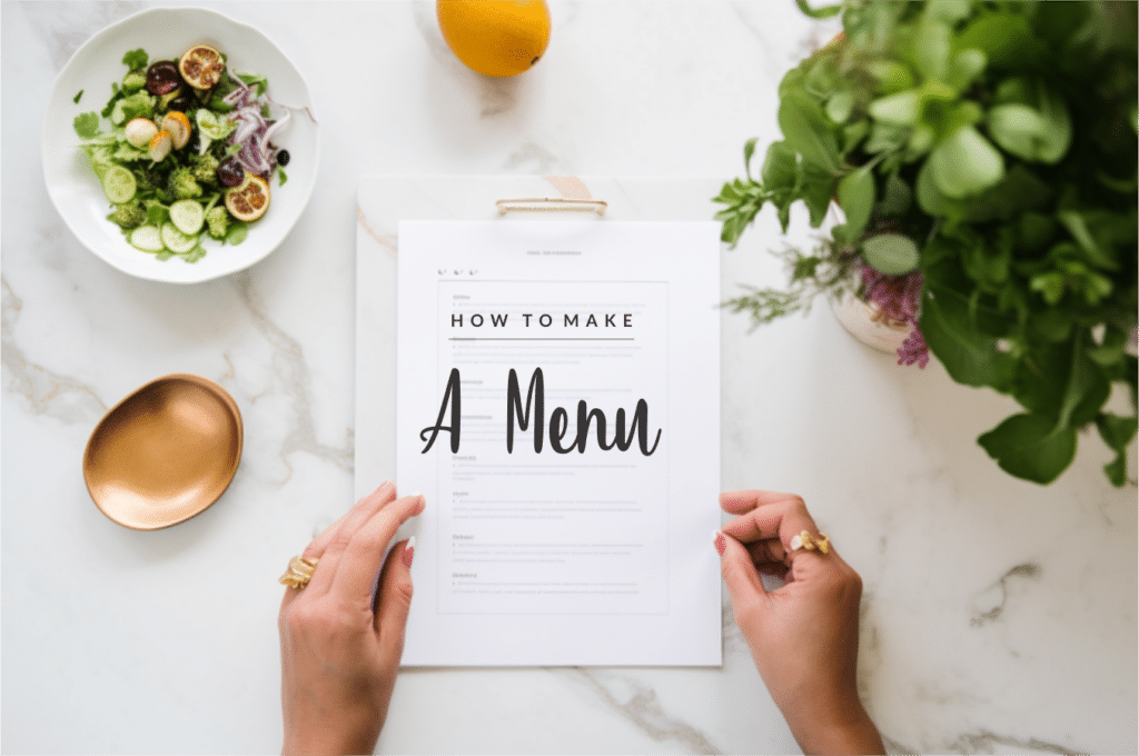 How To Write A Menu - Between Carpools