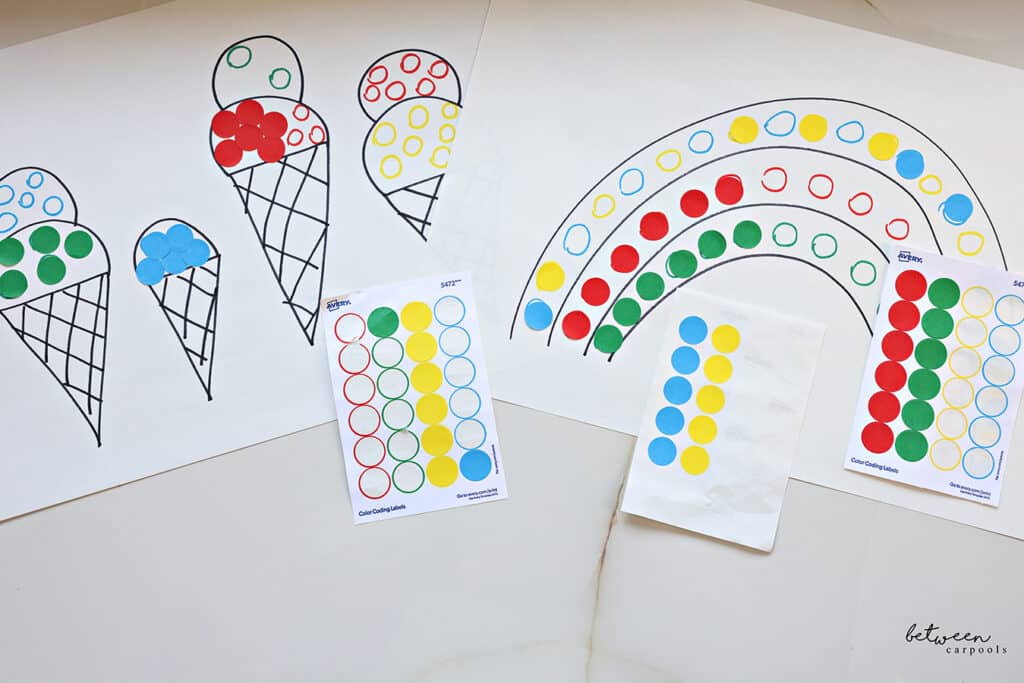 The Dot Sticker Activity for Toddlers - Between Carpools