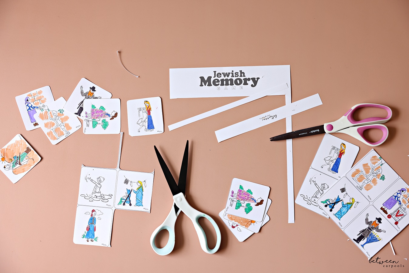 The Jewish Memory Game: Download, Print, and Color! - Between Carpools