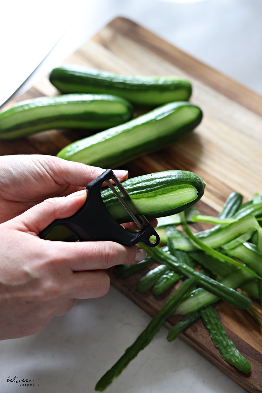 Fun Crunchy Sesame Cucumbers - Between Carpools