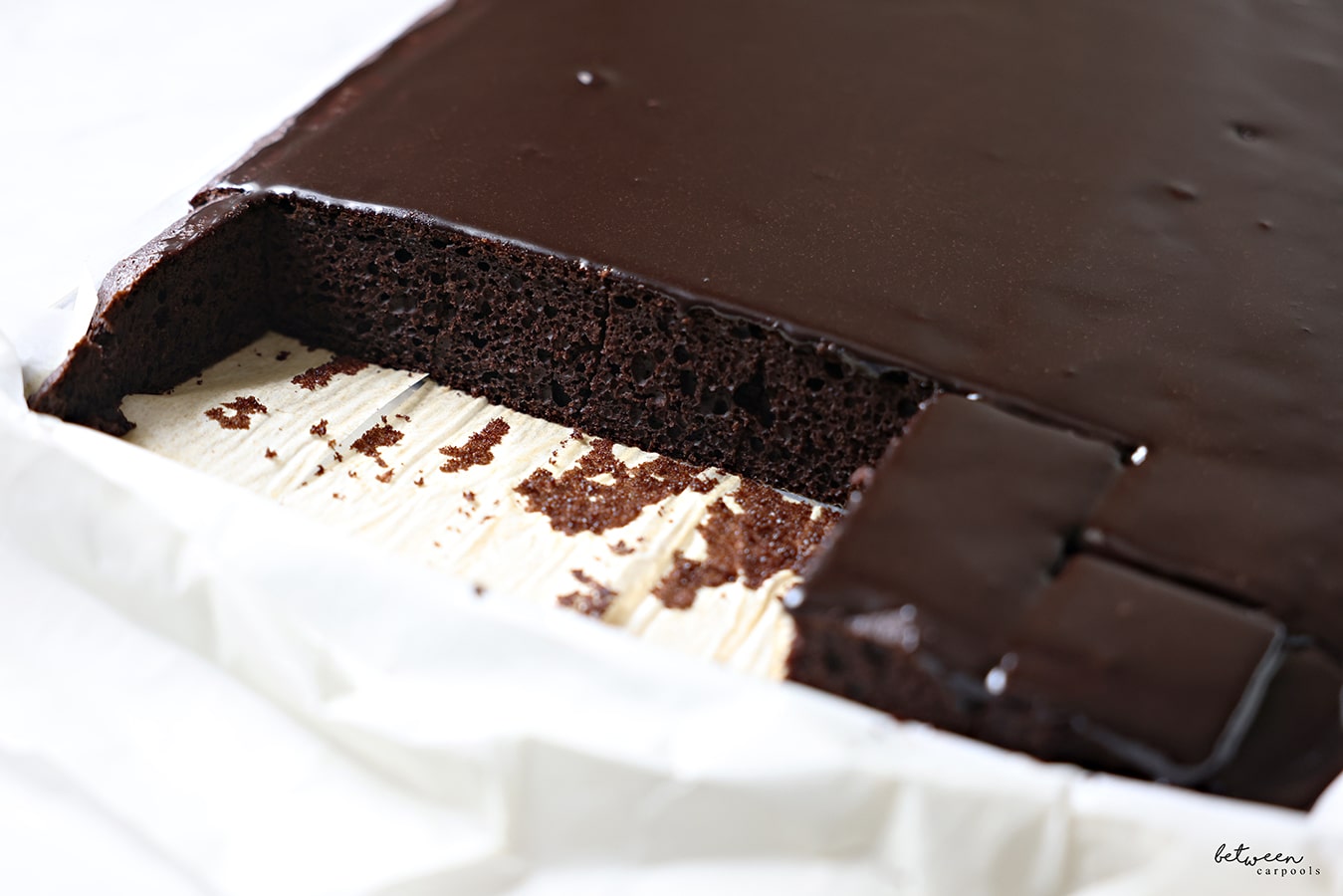 The Perfect Brownie. Or Chocolate Cake Square. - Between Carpools
