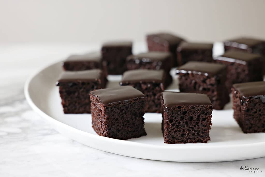 The Perfect Brownie. Or Chocolate Cake Square. - Between Carpools