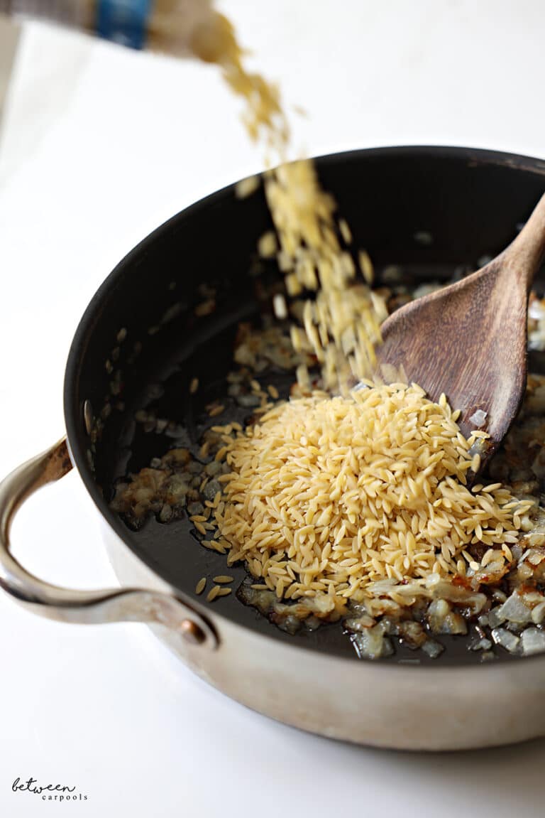 Orzo and Chicken Stir-Fry - Between Carpools