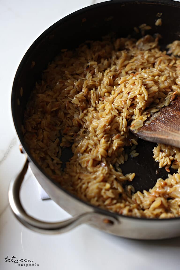 Orzo and Chicken Stir-Fry - Between Carpools