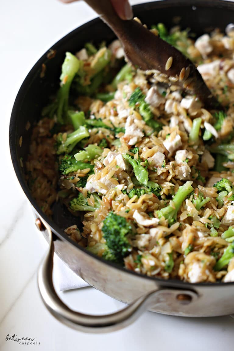 Orzo and Chicken Stir-Fry - Between Carpools