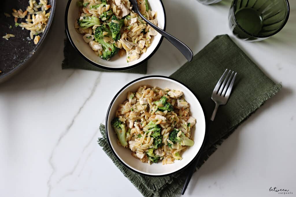 Orzo and Chicken Stir-Fry - Between Carpools