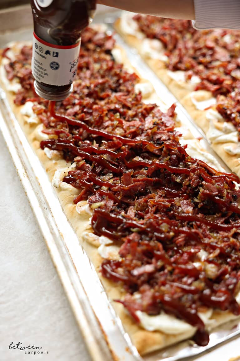 The Best Meat Pizza with Pastrami and Facon - Between Carpools