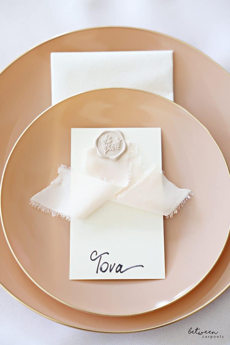 Shavuos Tablesetting Ideas + Easy Gorgeous DIY Place cards - Between ...