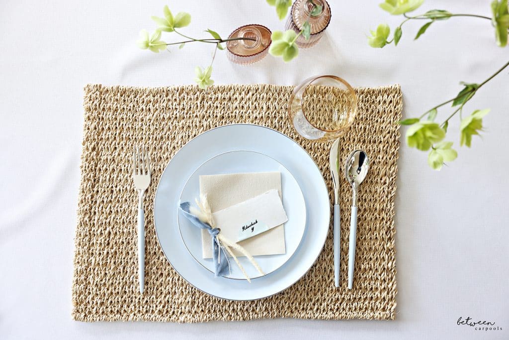 Shavuos Tablesetting Ideas + Easy Gorgeous DIY Place cards - Between ...