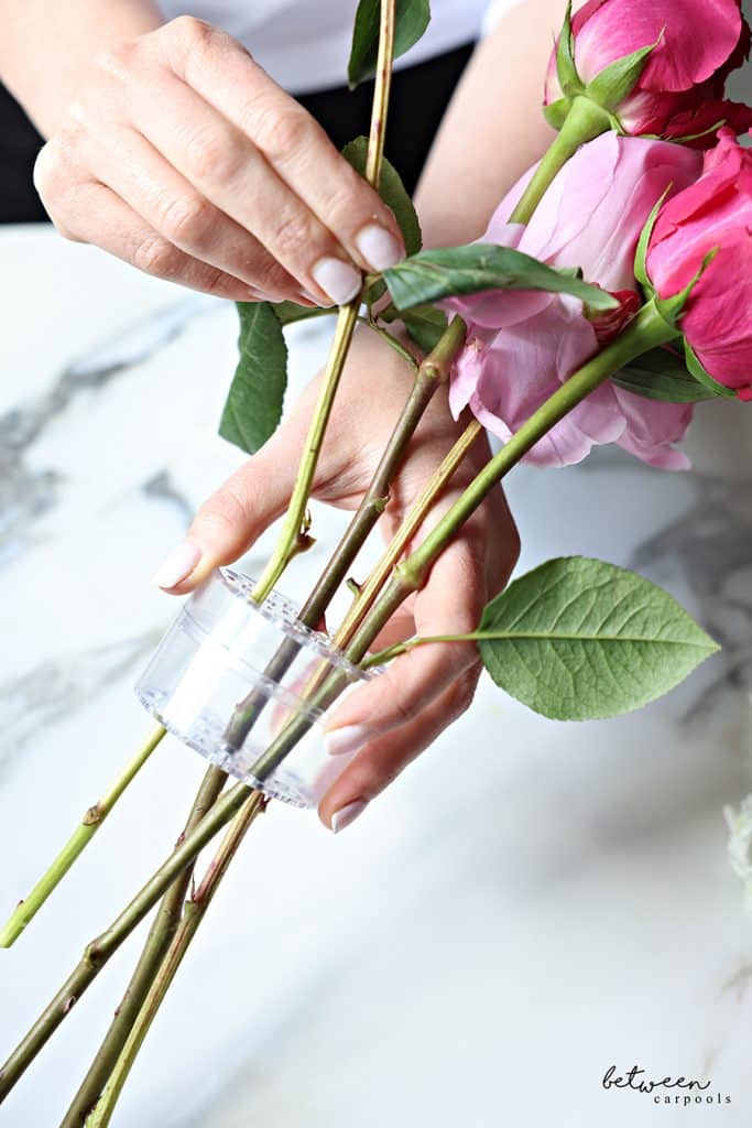 How to Use a Stem Holder to ‘Stretch’ Your Flowers - Between Carpools