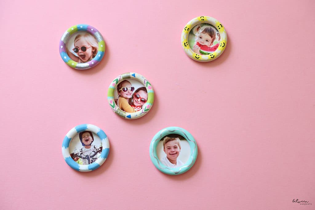 The Mini Photo Magnet Craft - Between Carpools