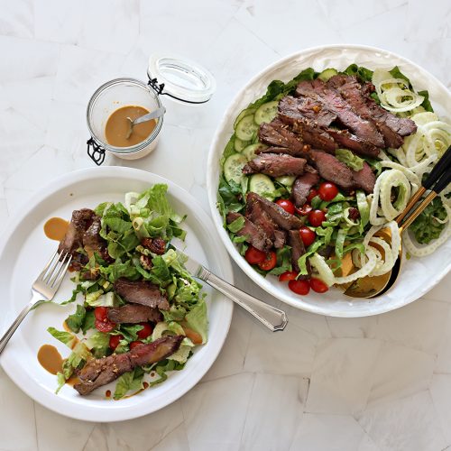 That Perfect London Broil Summer Salad - Between Carpools