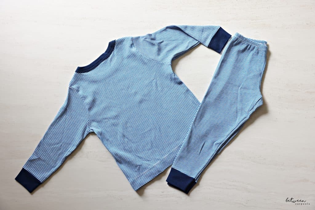 The Neatest Way to Fold Pajamas - Between Carpools