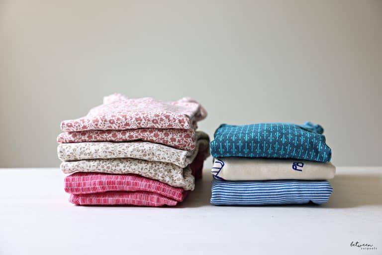 The Neatest Way to Fold Pajamas - Between Carpools