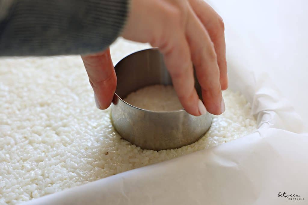 Crispy Sushi Rice Cakes - Between Carpools