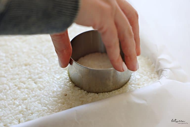 Crispy Sushi Rice Cakes - Between Carpools