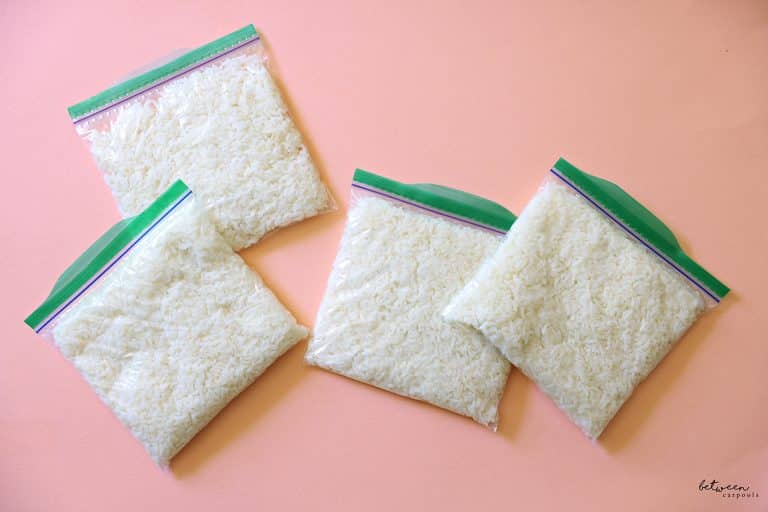 How to Make Frozen Rice Packets - Between Carpools