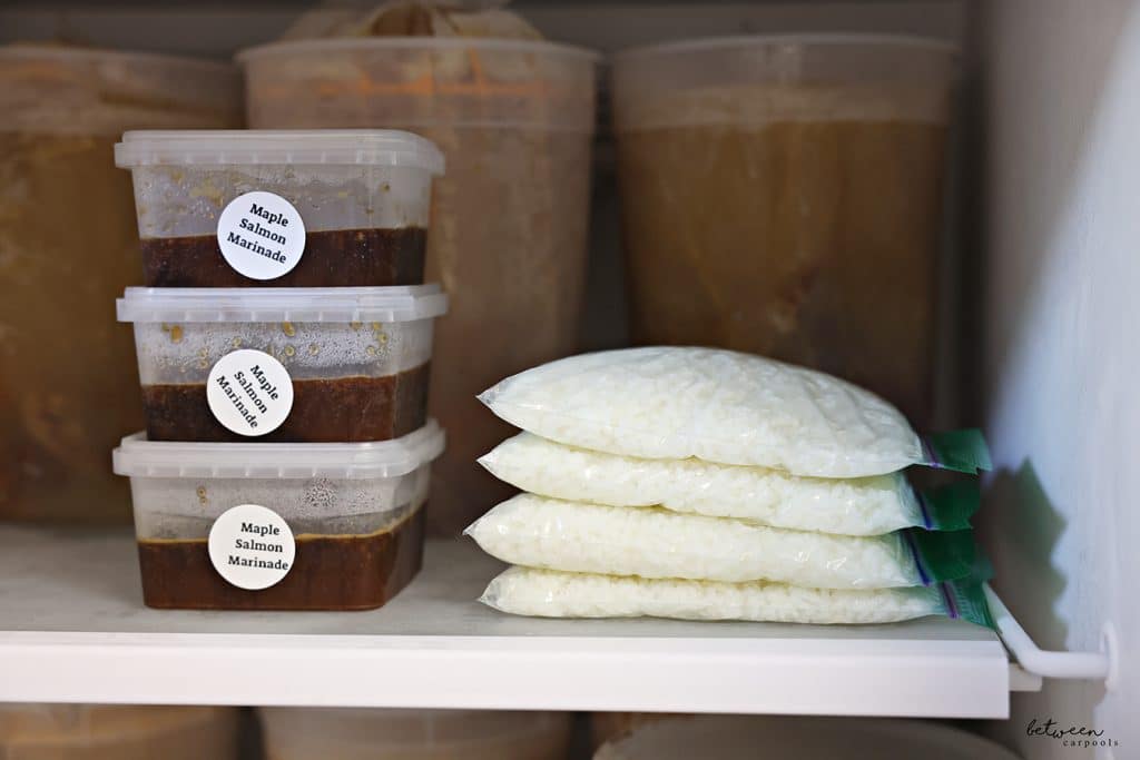 How to Make Frozen Rice Packets - Between Carpools