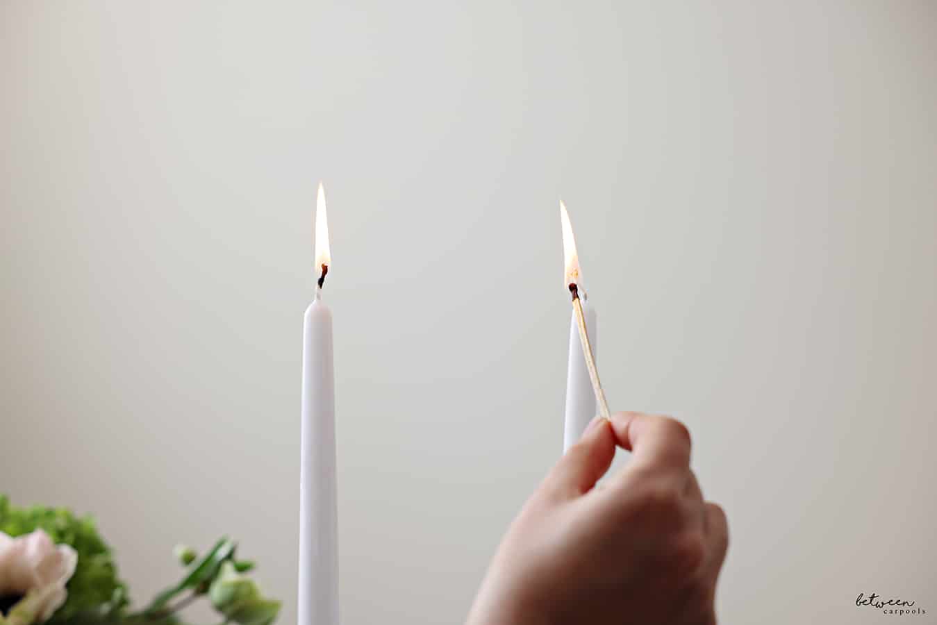 A Guide to Shabbos Candlelighting - Between Carpools