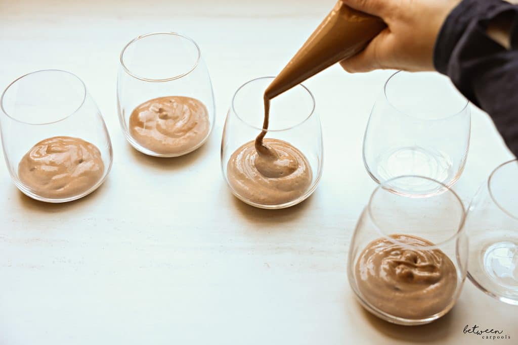 Peanut Butter and Chocolate Mousse Cups - Between Carpools
