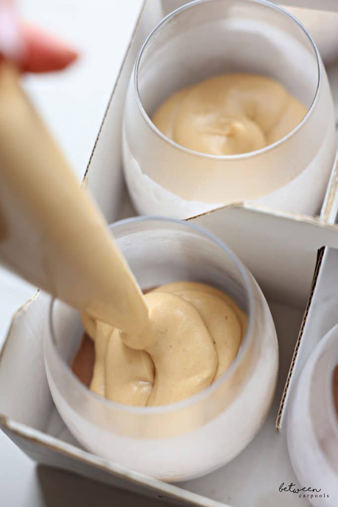 Peanut Butter and Chocolate Mousse Cups - Between Carpools