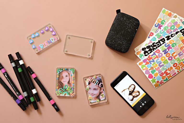 Magnetic Picture Frame Craft - No Mess! - Between Carpools