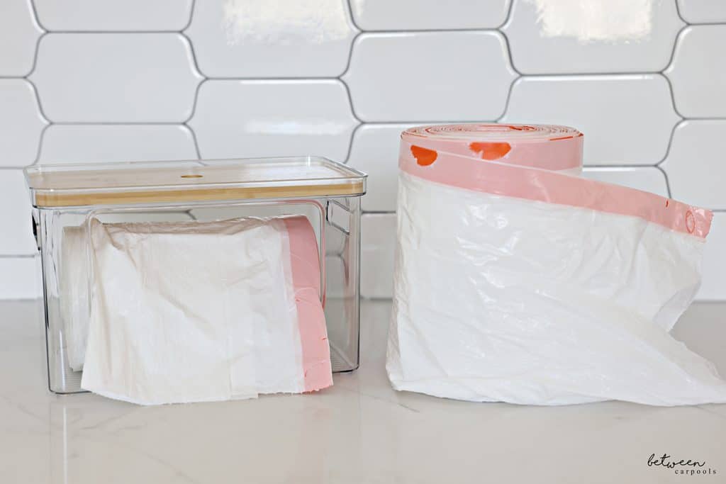 The Best Storage Bin for Garbage Bags - Between Carpools