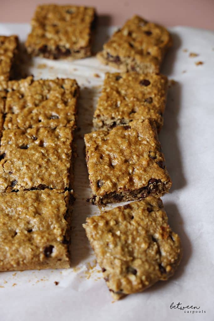 Healthy Chewy Muffin Squares - Between Carpools