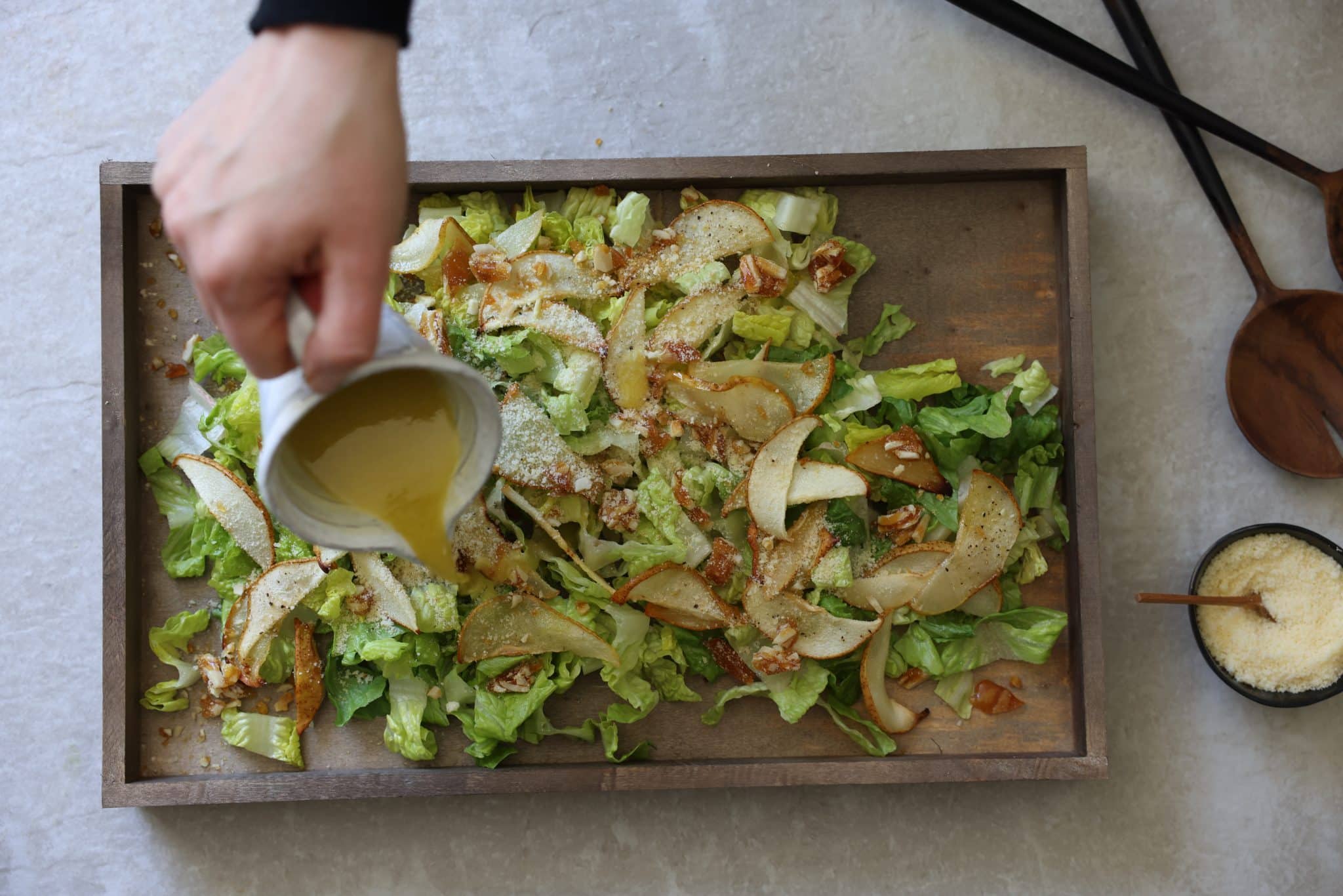 Pear Parmesan Salad - Between Carpools