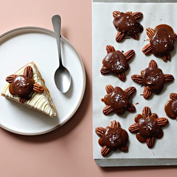 How To Make Caramel Turtles - Between Carpools