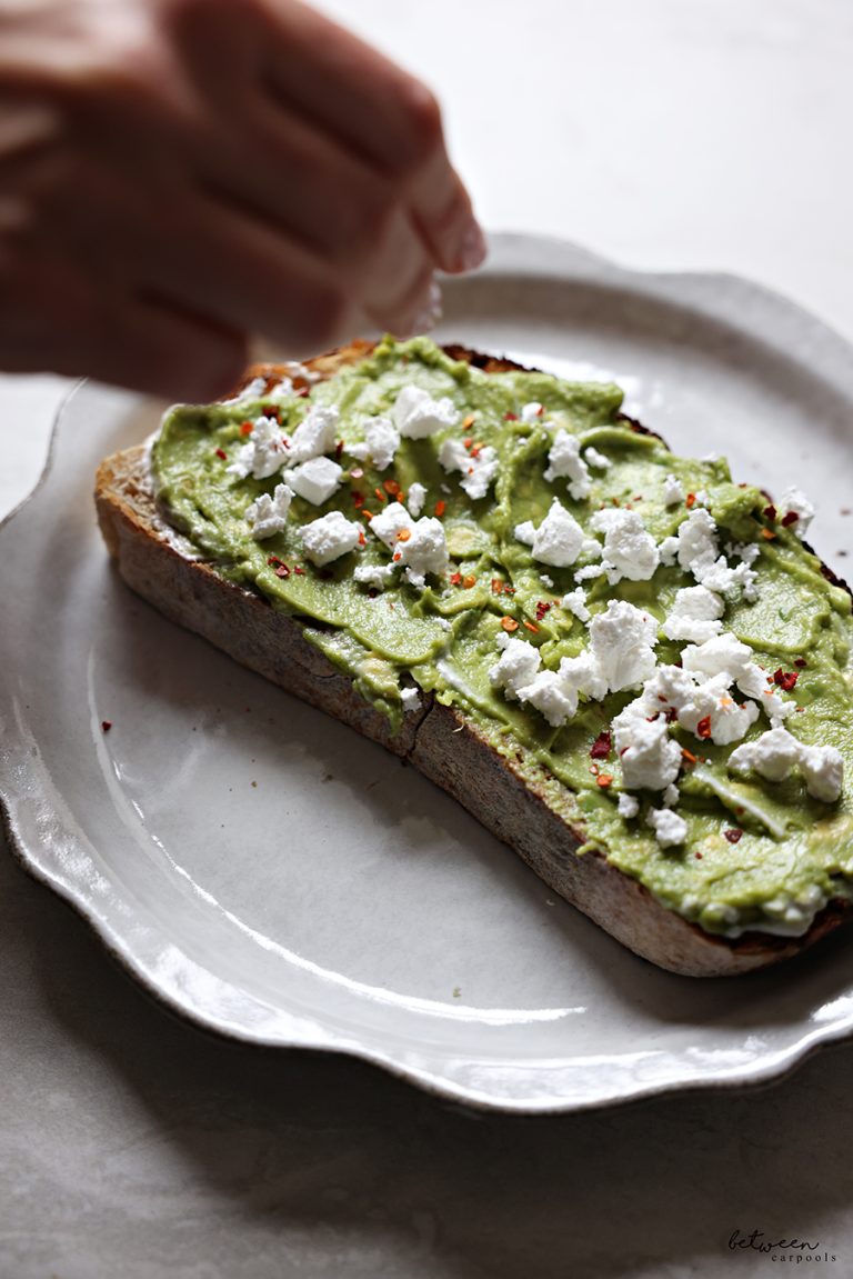 The Cookie Corner Avocado Toast - Between Carpools